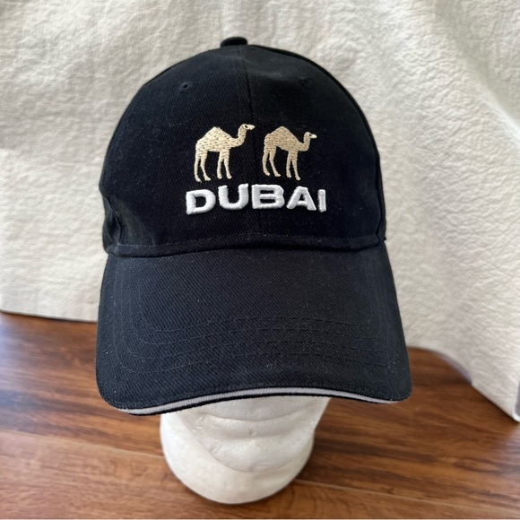 Accessories | Dubai Black Hat With Embroidered Dubai And Camels | Poshmark